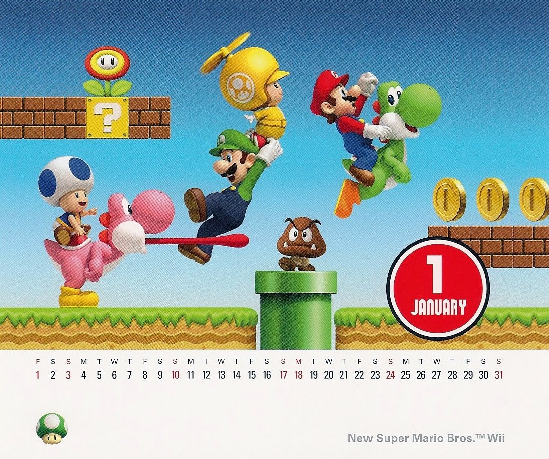 Club Nintendo Calendar Unveiled! - Infendo: Nintendo News, Review, Blog ...